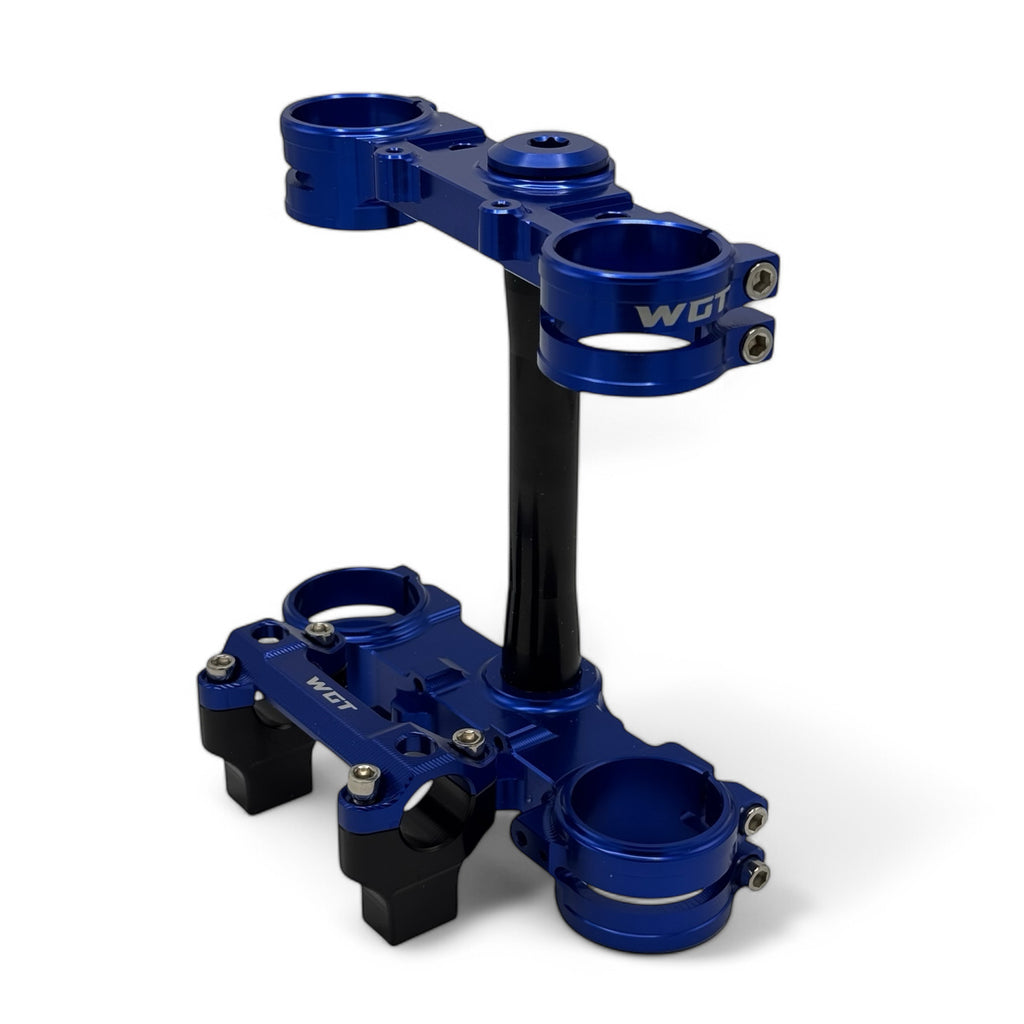 WGT blue ultra bee triple clamps